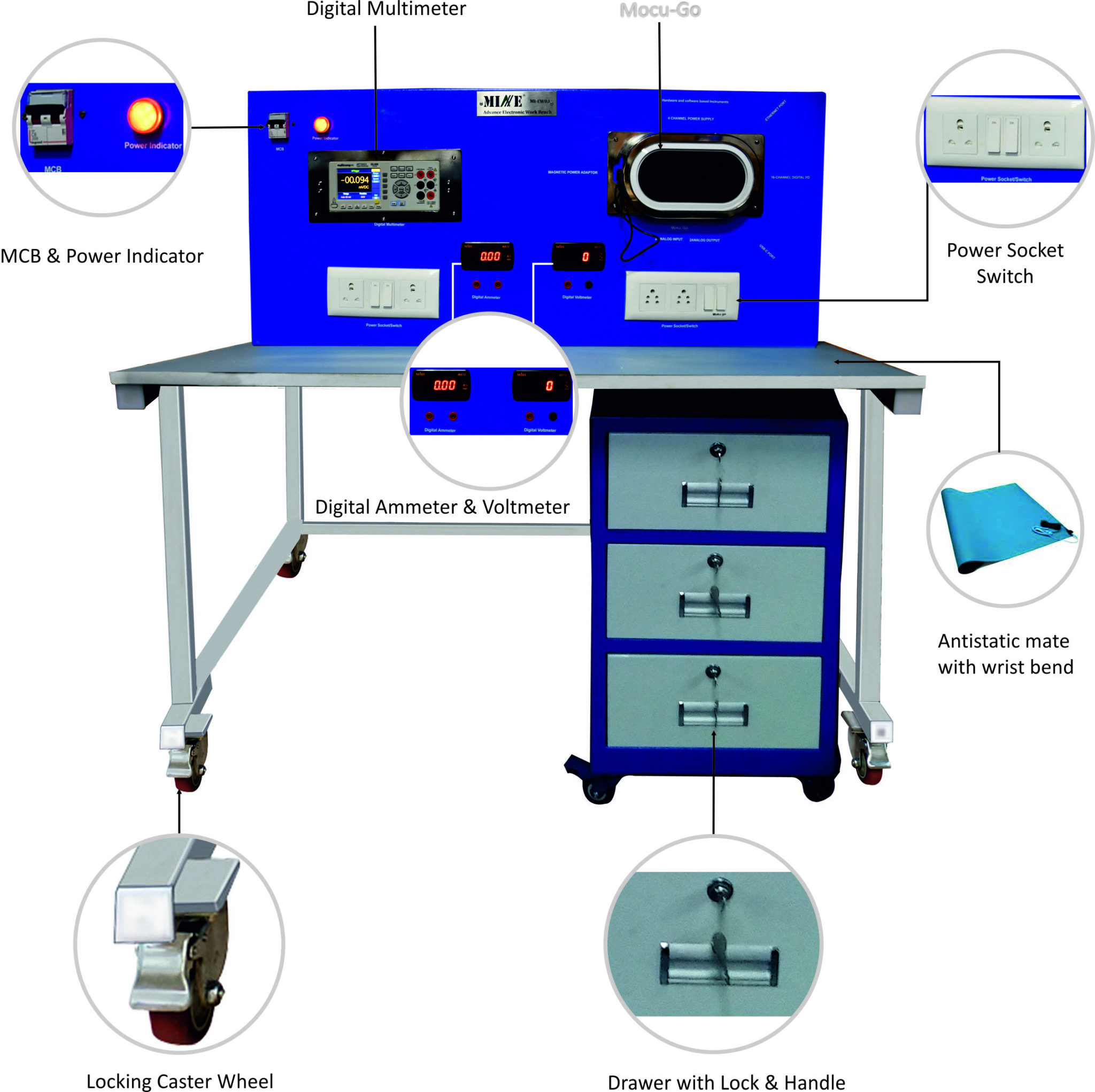Advance Electronic- Workbench (MI-EW03) - Mine Instruments Pvt Ltd.