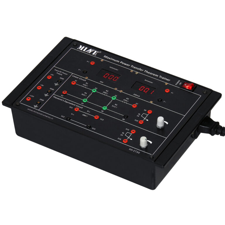 Maximum Power Transfer Theorem (MI-ET34) - Mine Instruments Pvt Ltd.